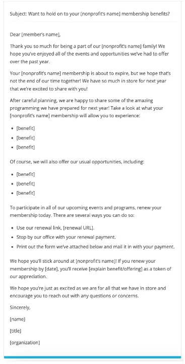 Effective Membership Renewal Letters: Guide & Samples
