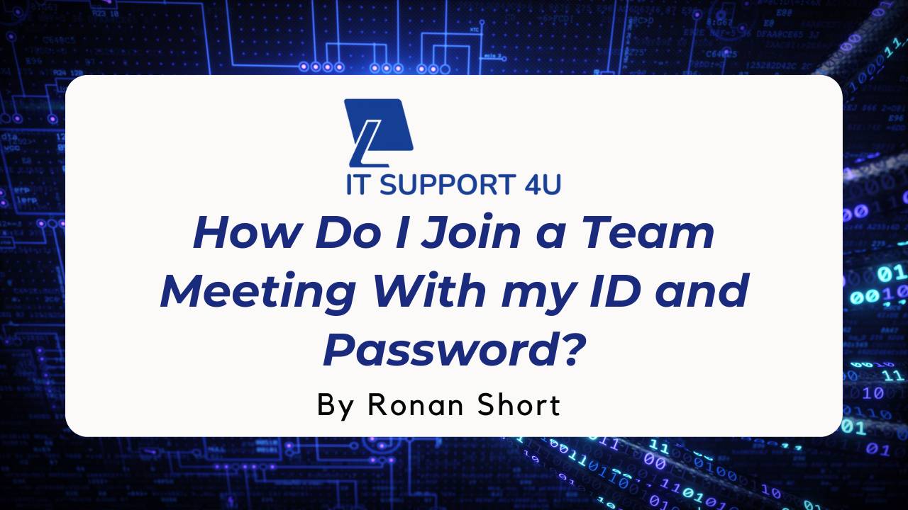 Joining Team Meetings via ID and Password: Quick Tips