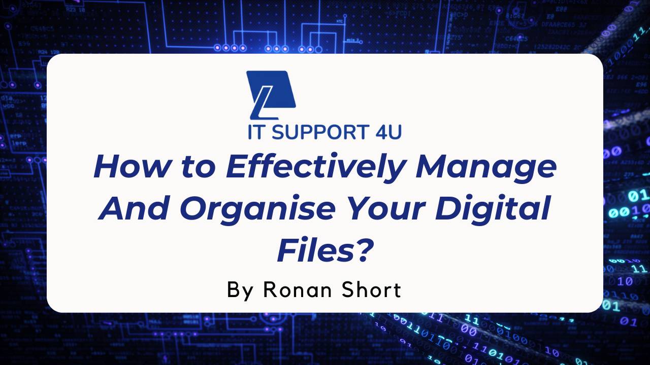 How to Effectively Manage and Organise Your Digital Files?