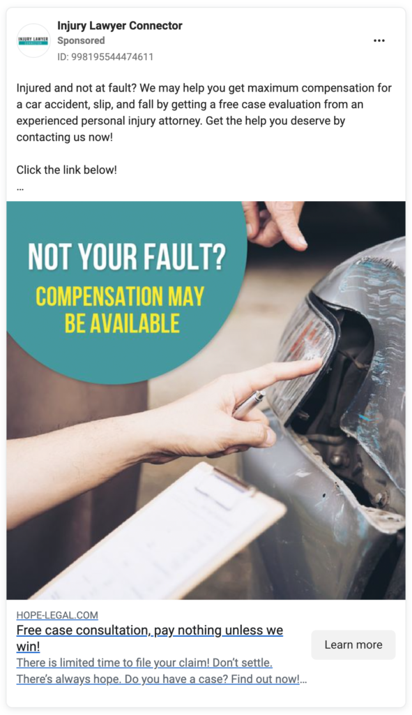 Making Effective Facebook Ads for Personal Injury Lawyers