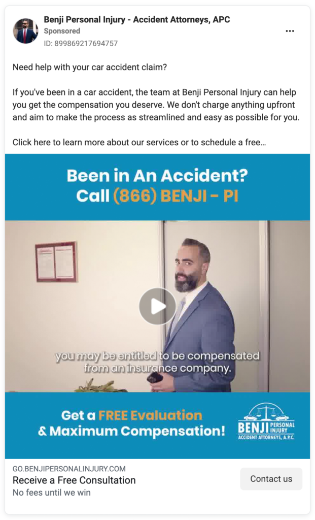 Making Effective Facebook Ads for Personal Injury Lawyers