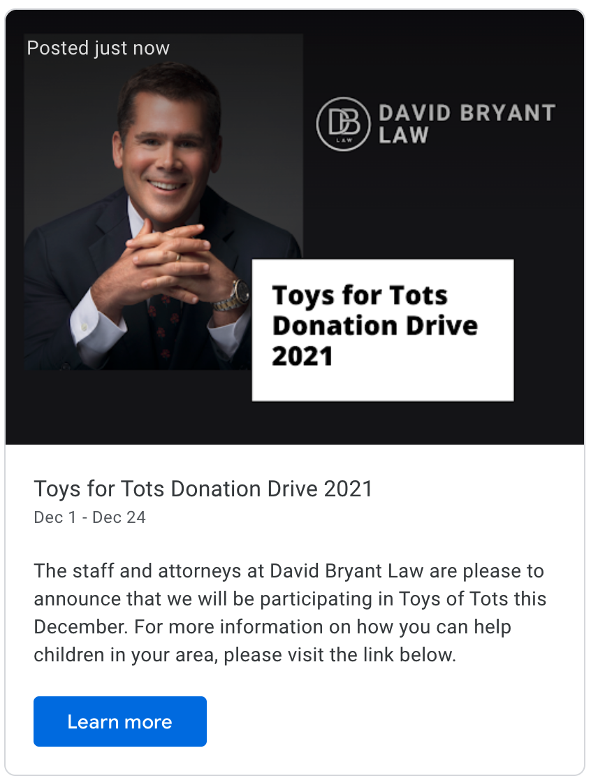 Google My Business Posts for Lawyers: A Visual Guide