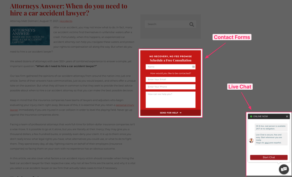 How Personal Injury Lawyers Lose Leads by Not Applying the Content ...