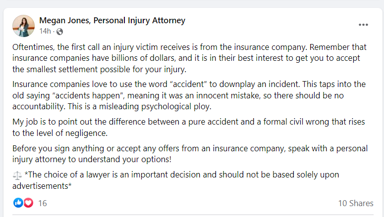 8 Useful Facebook Post Ideas for Lawyers & Law Firms