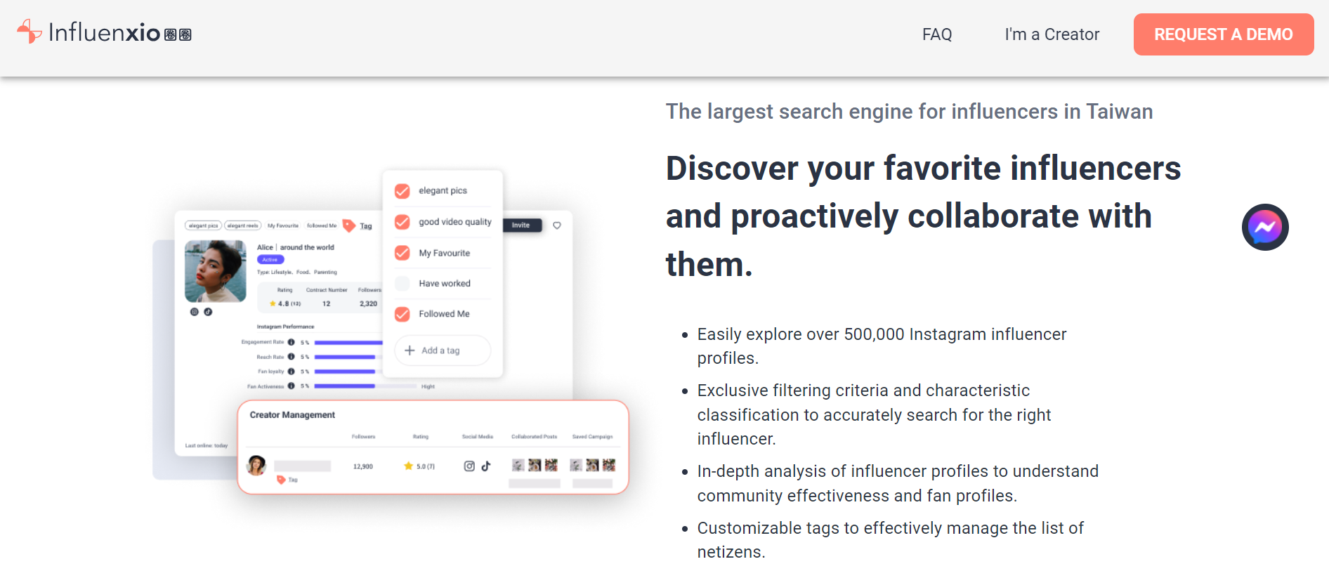Top 10 Influenxio Alternatives for Effective Influencer Marketing | Pricing & Reviews