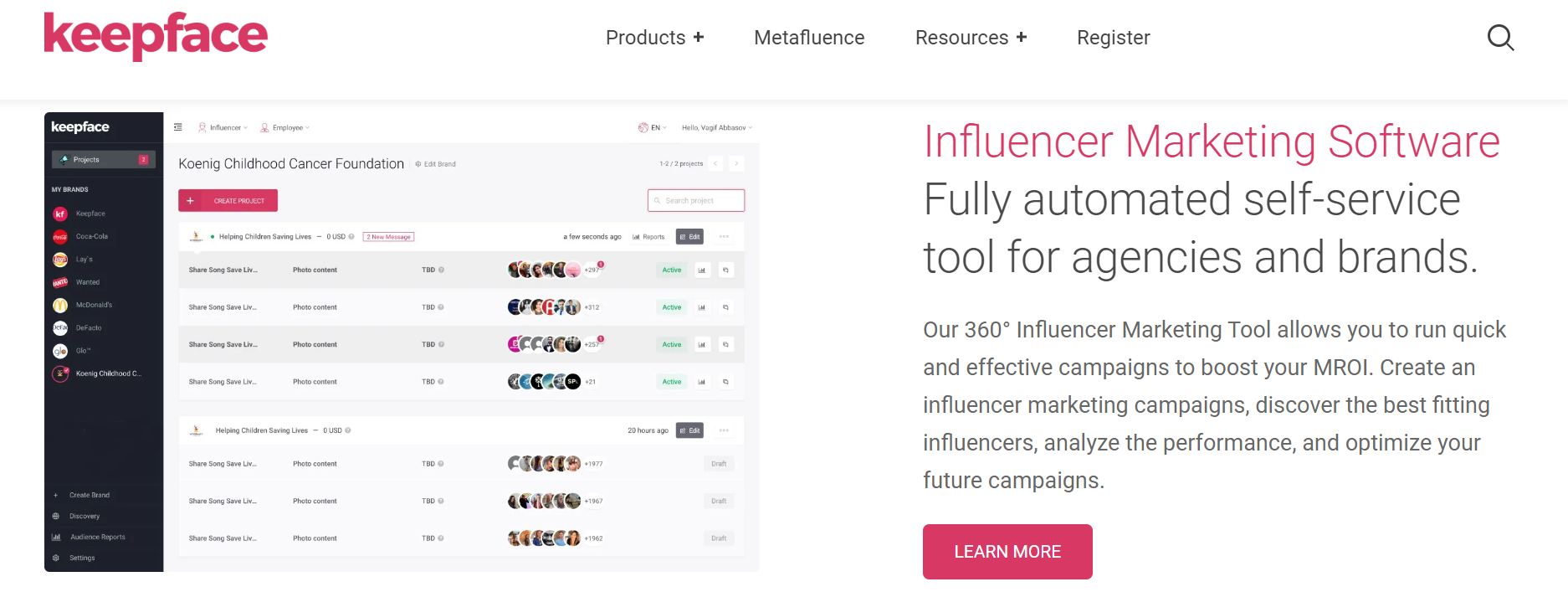 Top 10 Keepface Alternatives for Effective Influencer Marketing | Pricing & Reviews