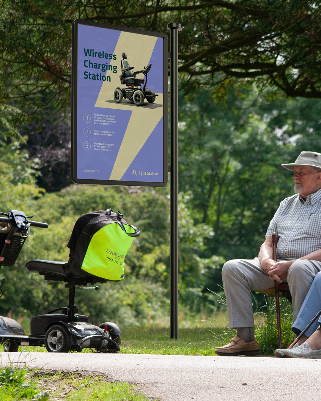 Agile Wireless Charging Station | Motorized Mobility Aids & Micro-mobility