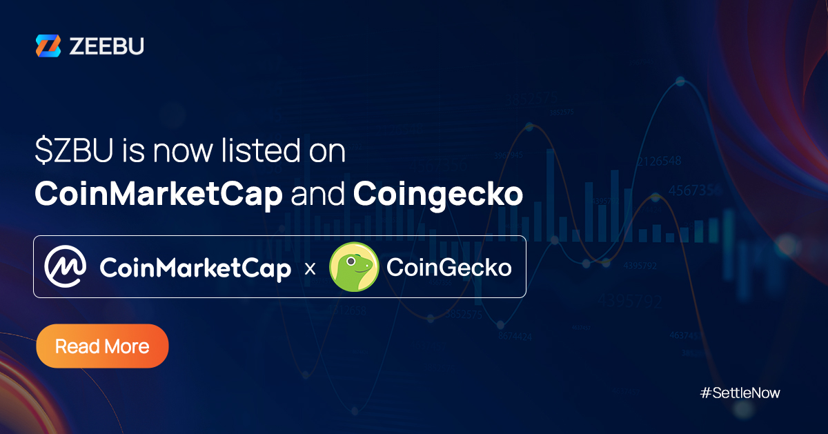 Zeebu (ZBU) is Now Listed on CoinMarketCap and CoinGecko