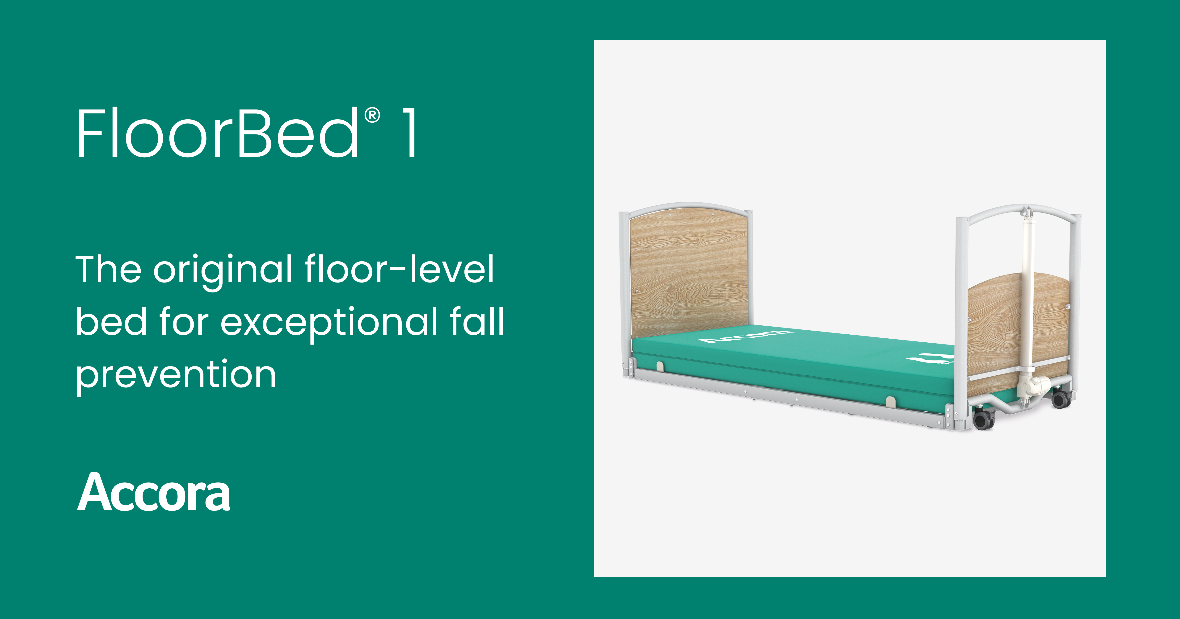 FloorBed 1 | Ultra Low Profiling Bed for Fall Prevention