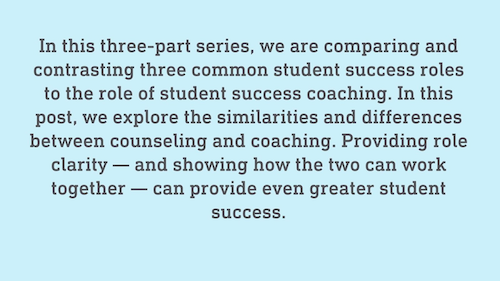 Coaches and counselors make students their priority – but support them ...