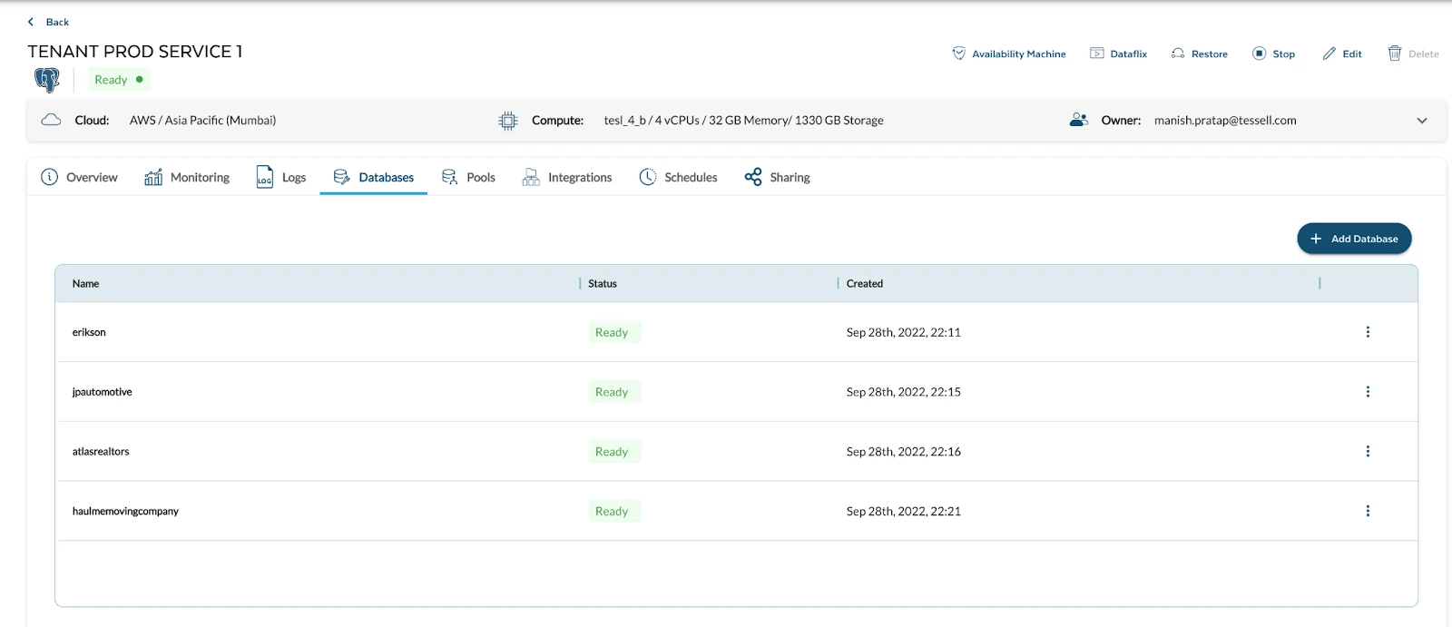 Manage Data on Your Multi-tenant SaaS Environment with Tessell | Tessell