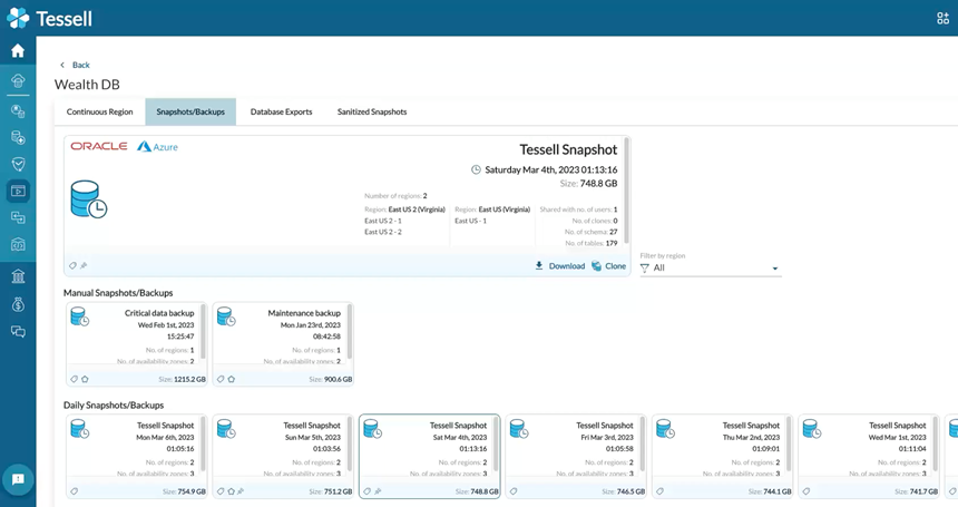 Announcing Tessell Database Lifecycle Management (DBLM) for Exadata ... Announcing Tessell Database Lifecycle Management (DBLM) for Exadata ...