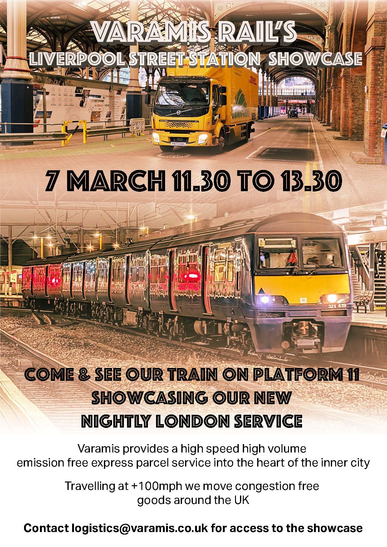 Varamis Rail new london service for express freight