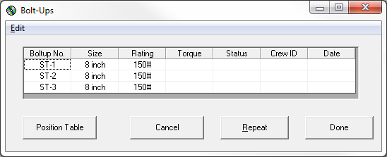 Torque Mapping Boltups - SpoolFab Piping Isometrics Drawing Software