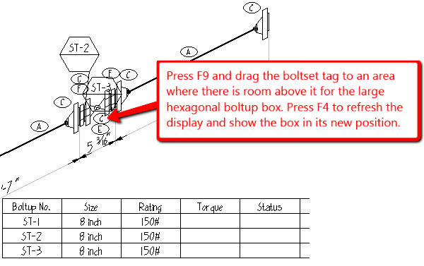 Torque Mapping Boltups - SpoolFab Piping Isometrics Drawing Software