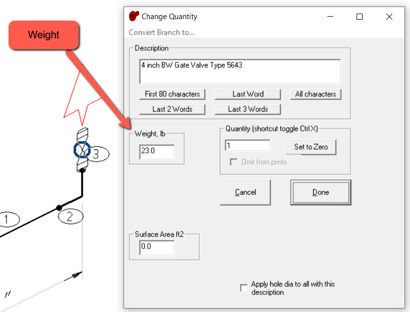 Weight Calculation - SpoolFab Piping Isometrics Drawing Software