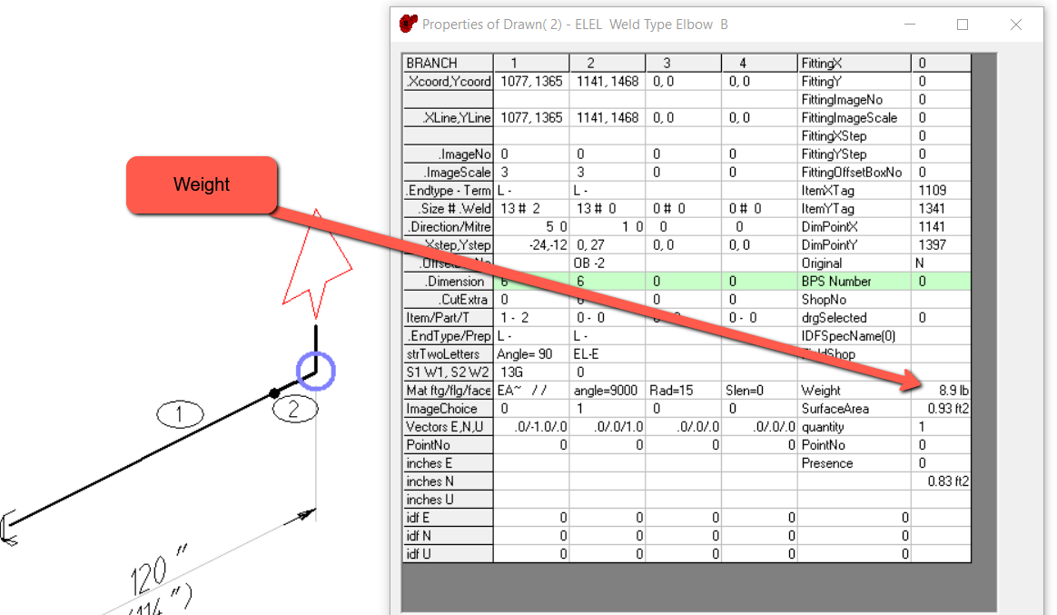 Weight Calculation - SpoolFab Piping Isometrics Drawing Software