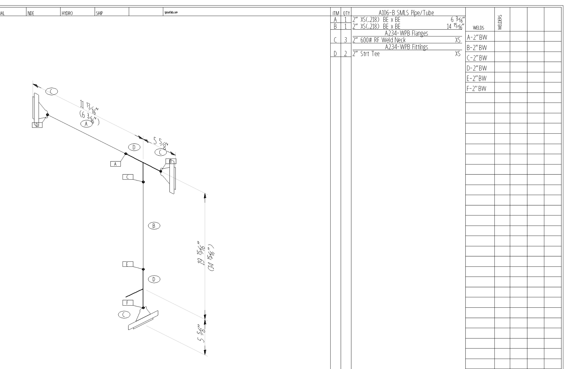 Splitting Into Spools - SpoolFab Piping Isometrics Drawing Software