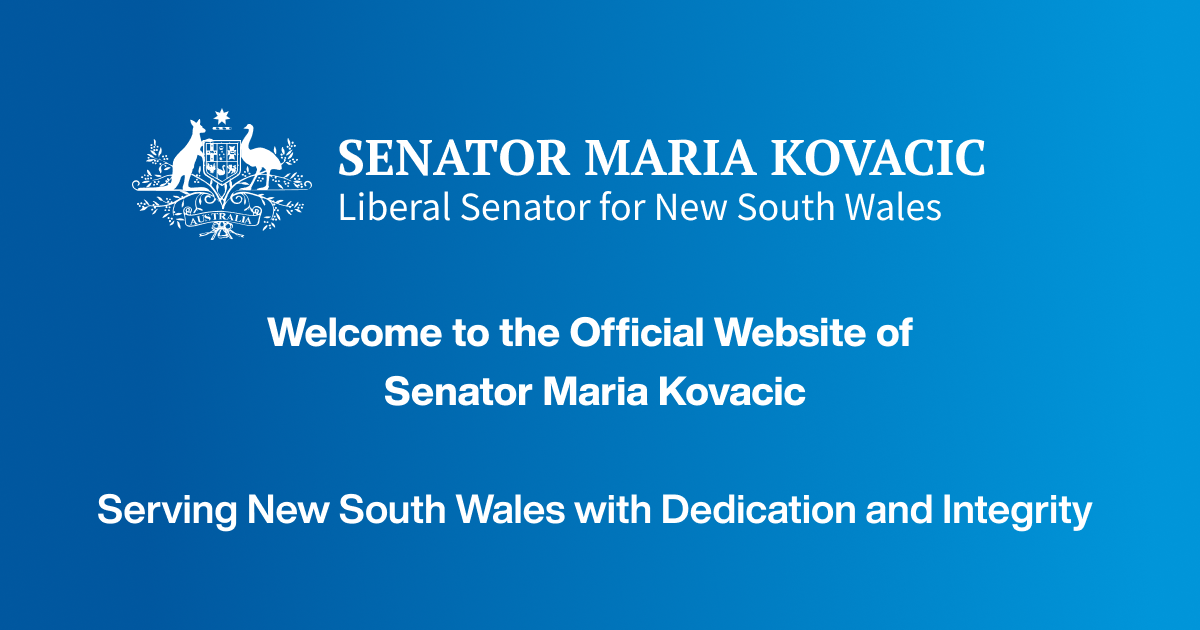 Welcome to the Offical Website of Senator Maria Kovacic