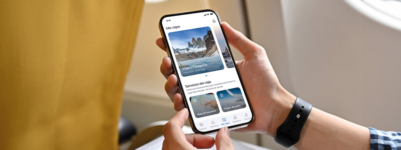 Push notifications for flight alerts