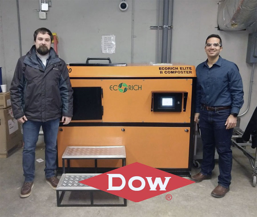 EcoRich Commissions Two Commercial Composters at Dow Chemical Co.