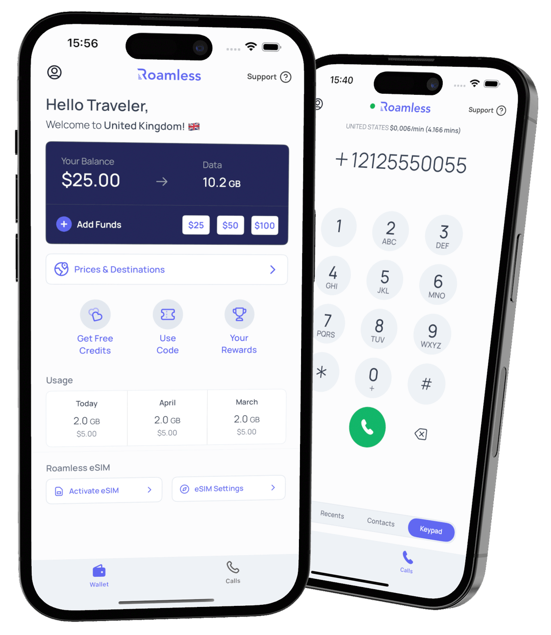 Global eSIM for Travel Internet, eSIM App | Roamless