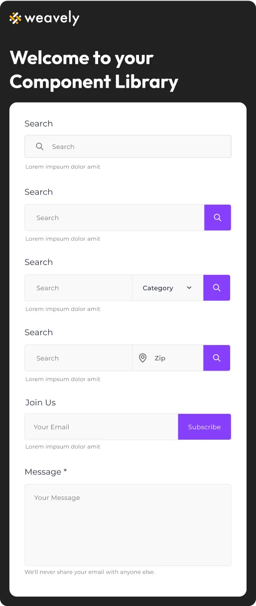 Weavely | Design & Publish Forms in Figma