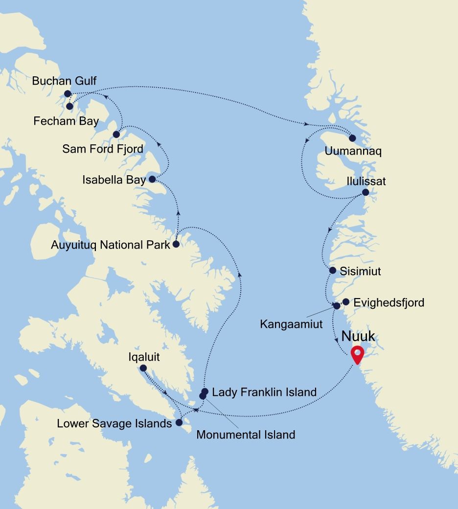 Nuuk to Nuuk | Small Ship Travel