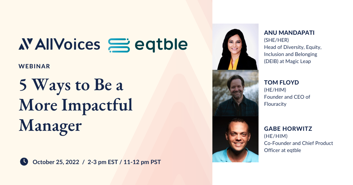 5 Ways to Be a More Impactful Manager | Webinar | AllVoices