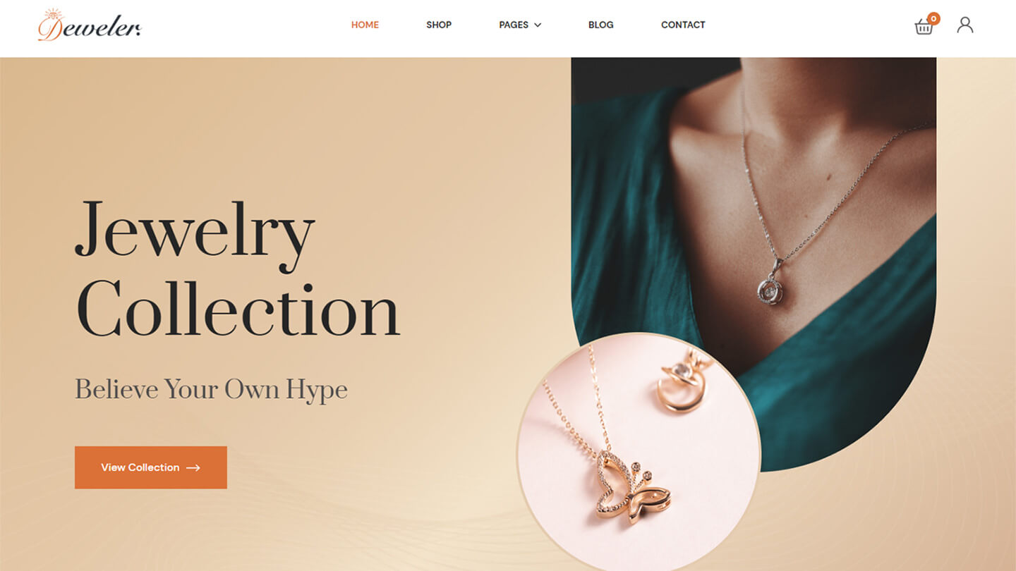 Deweler – Jewelry Website Webflow Template - Brandbes
