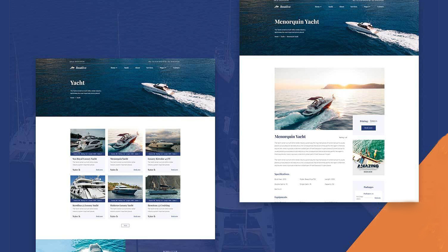 Boative – Yacht Rental Webflow Template - Brandbes