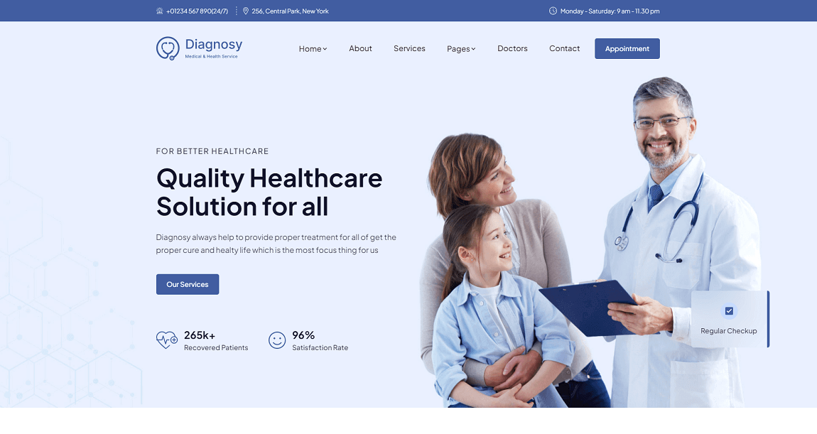 Top 8 Hospital Webflow Templates for a Hospital Website - Brandbes