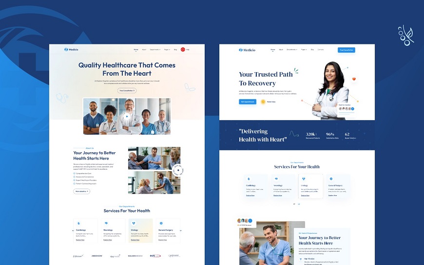 Medicio - Hospital Website Template - Brandbes