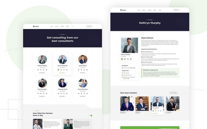 Coaxio - Consulting Website Template - Brandbes