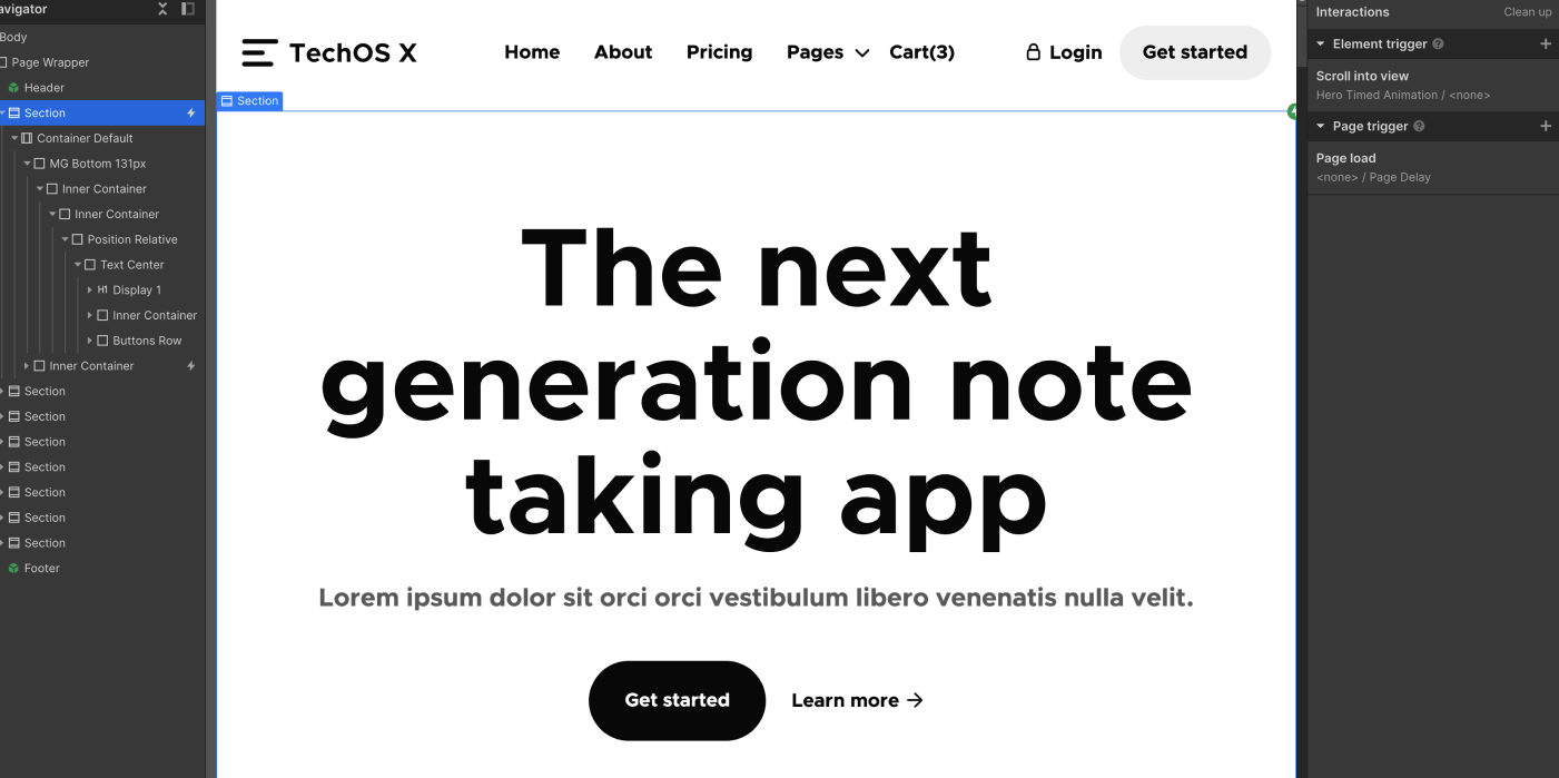 Start Here - TechOS X - Webflow Ecommerce website template