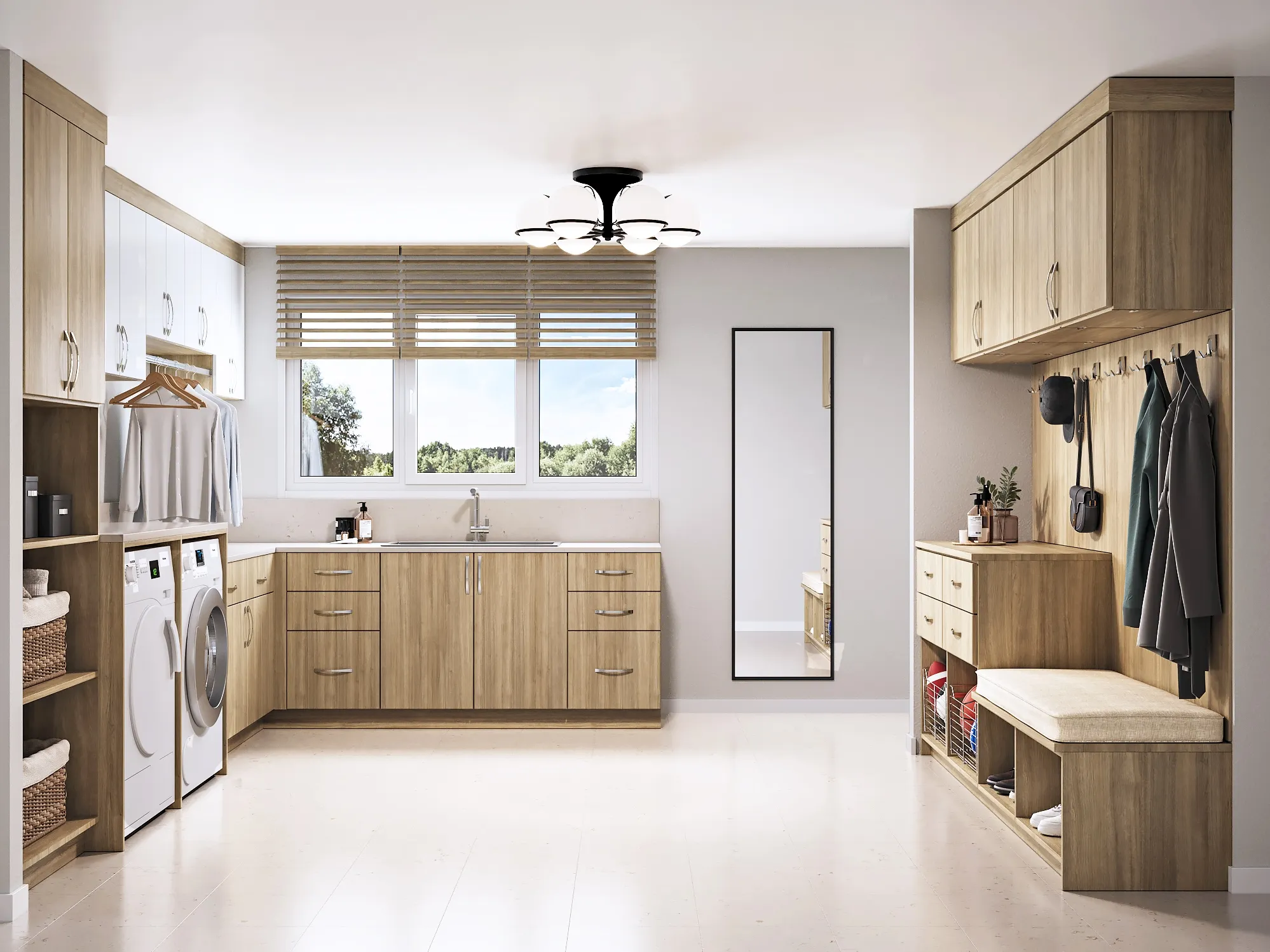 Custom Laundry Cabinets & Organizers | Clever Quarters Vancouver