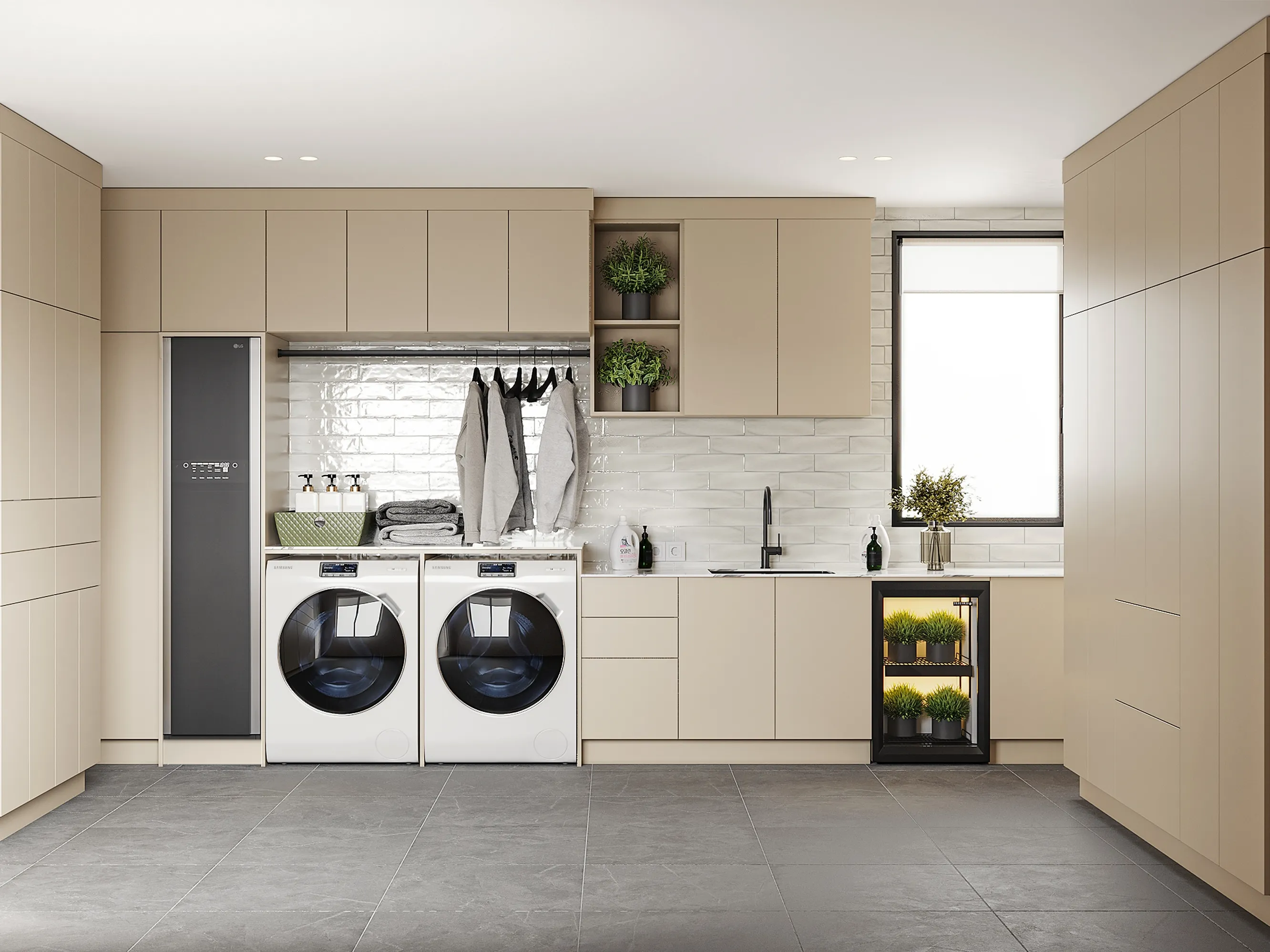 Custom Laundry Cabinets & Organizers | Clever Quarters Vancouver