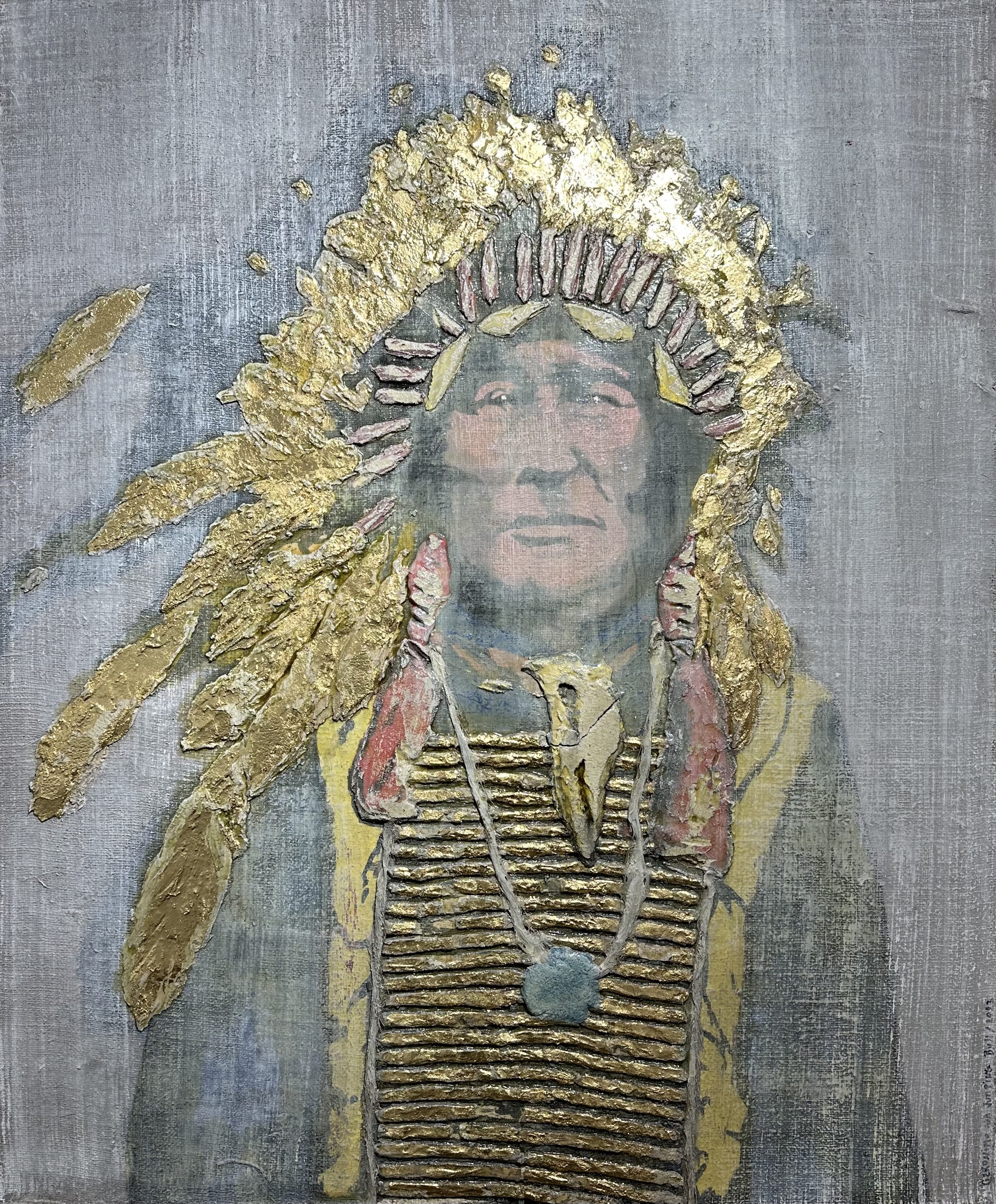 Golden Chief by Geronimo aka Jumping Bull | Galerie Sept