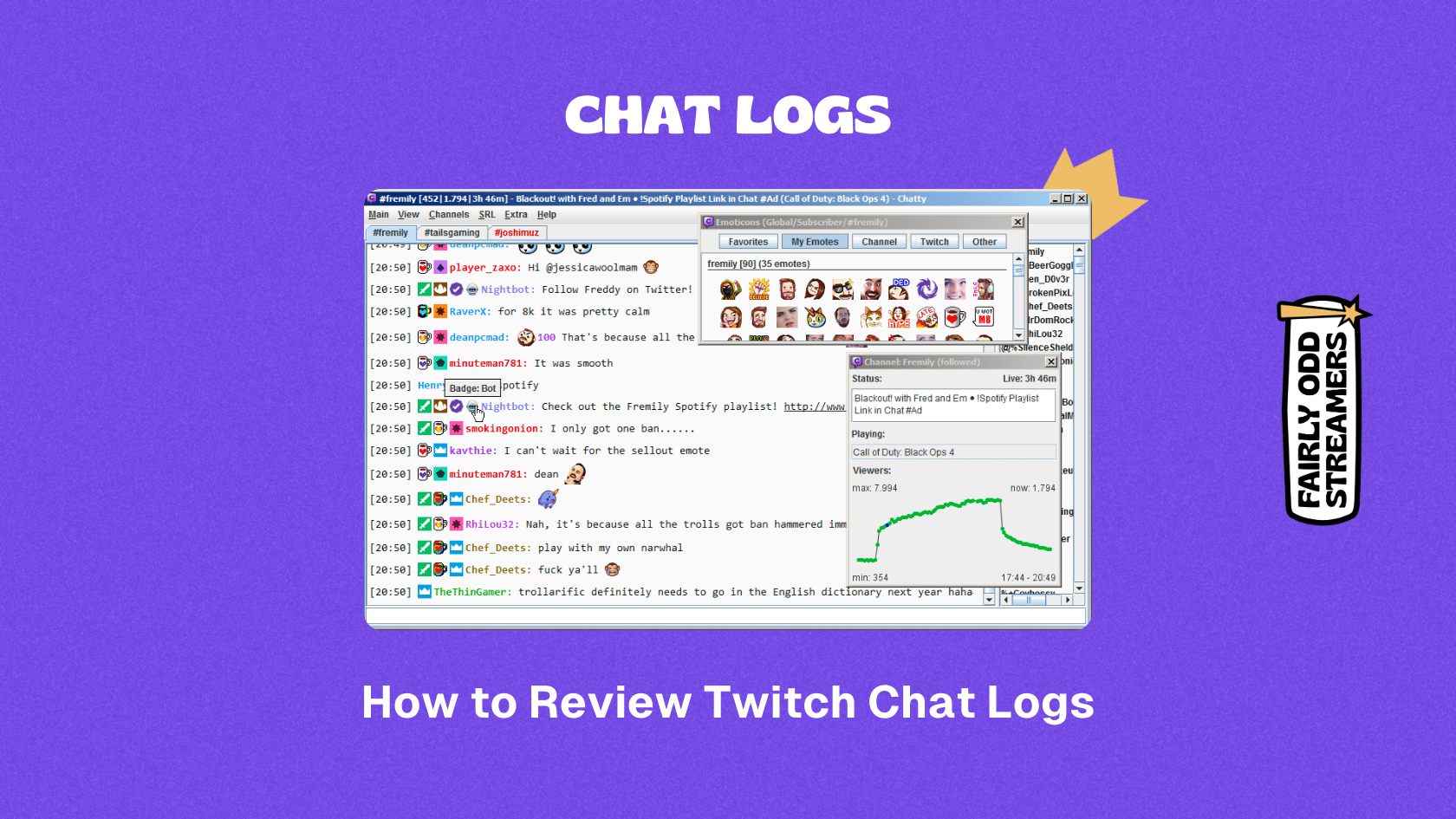 Twitch Chat Logs Explained: How to Review in 2024 - Fairly Odd Streamers