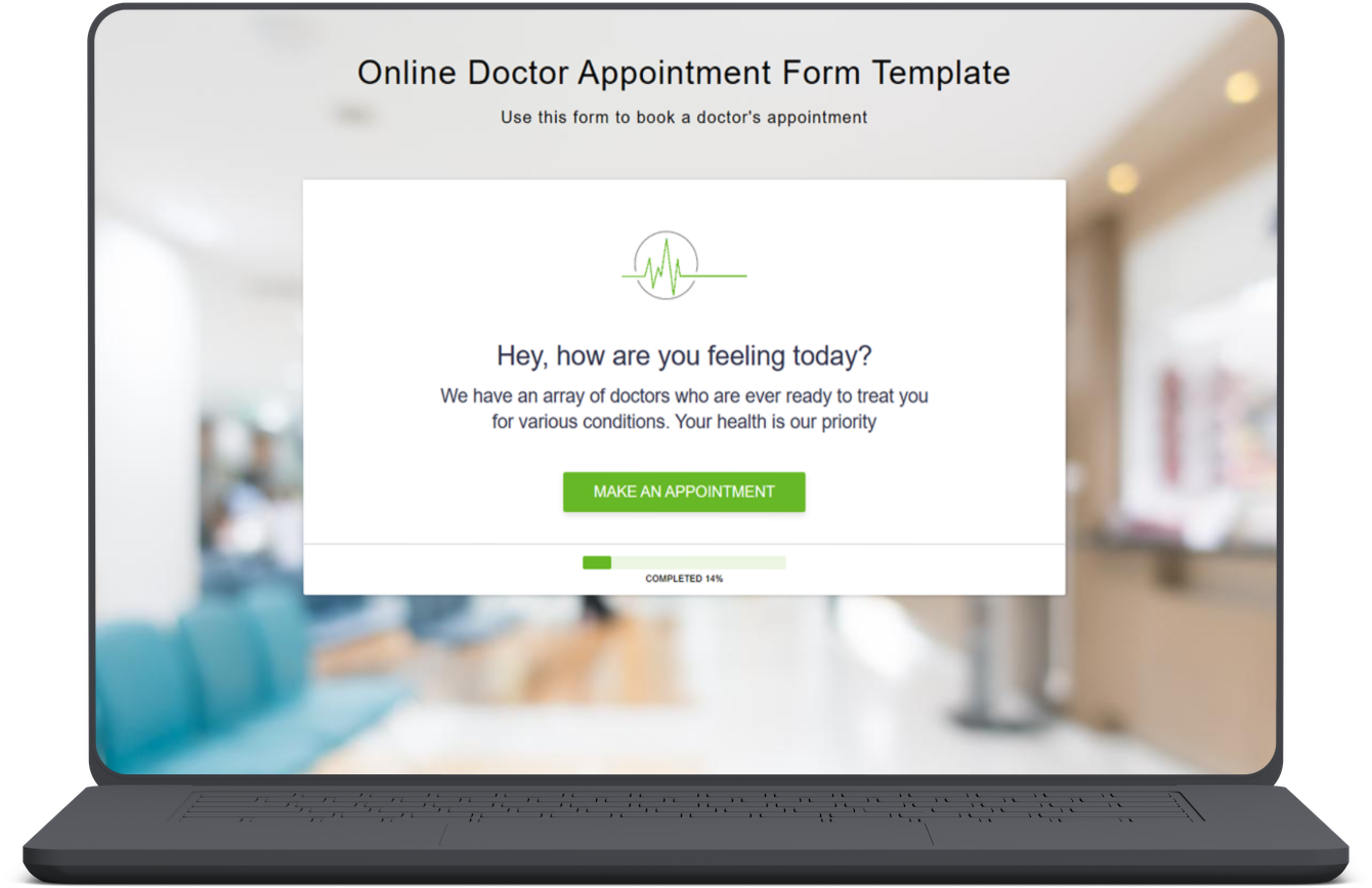 Plantilla de formulario de cita médica