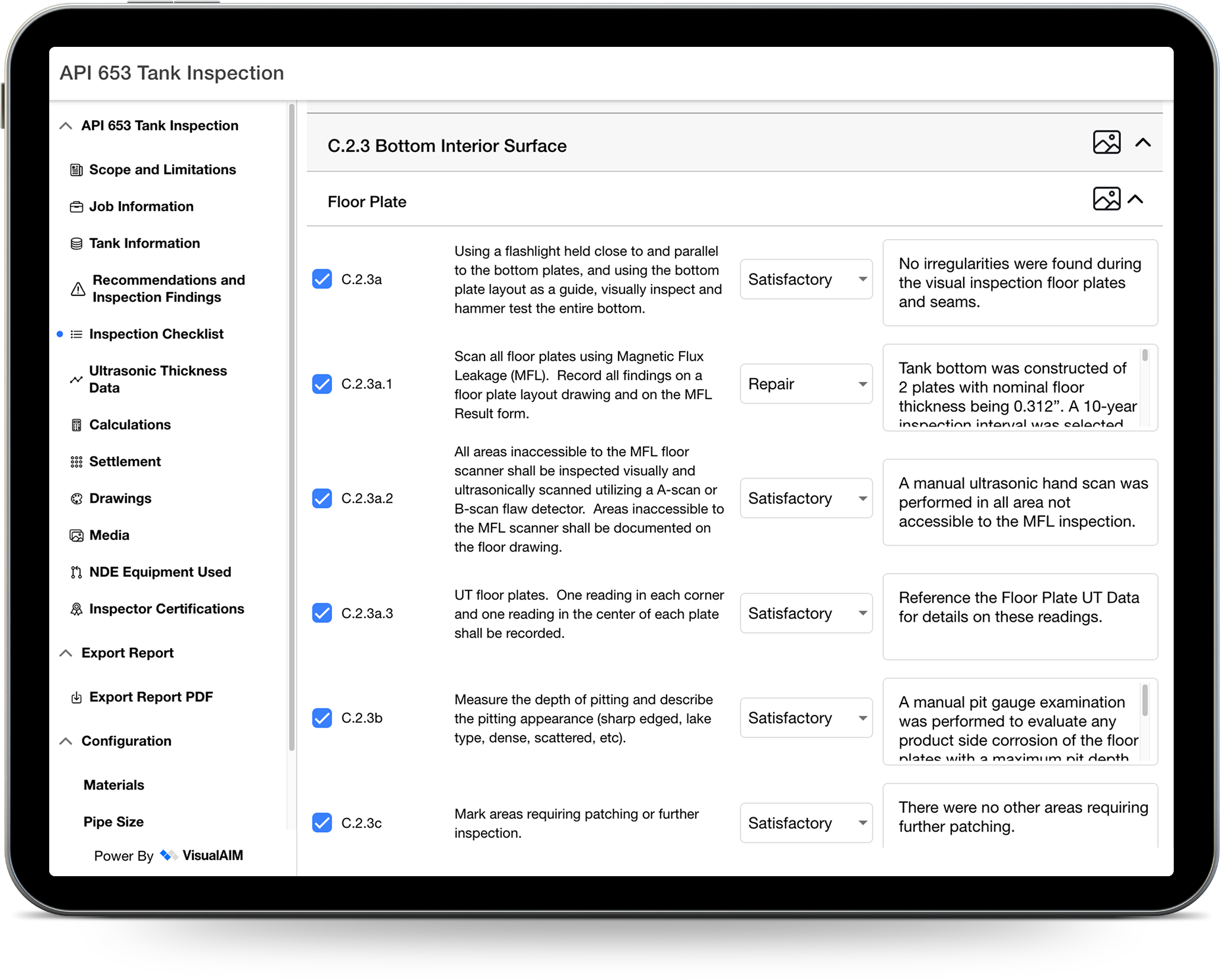 VisualAIM | Inspection Workflow