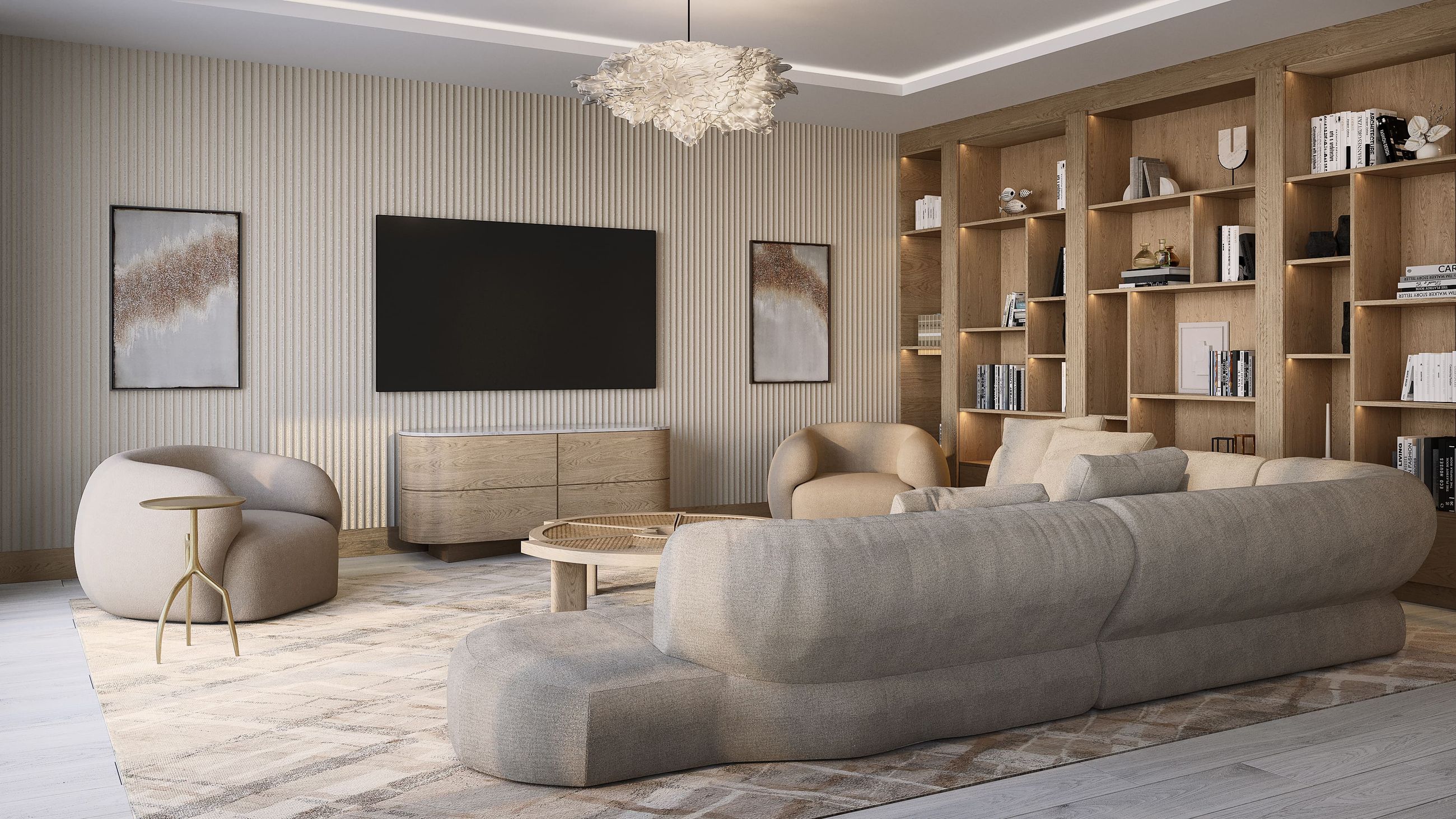 3D Visualization of Buckingham Green residential interiors, UK