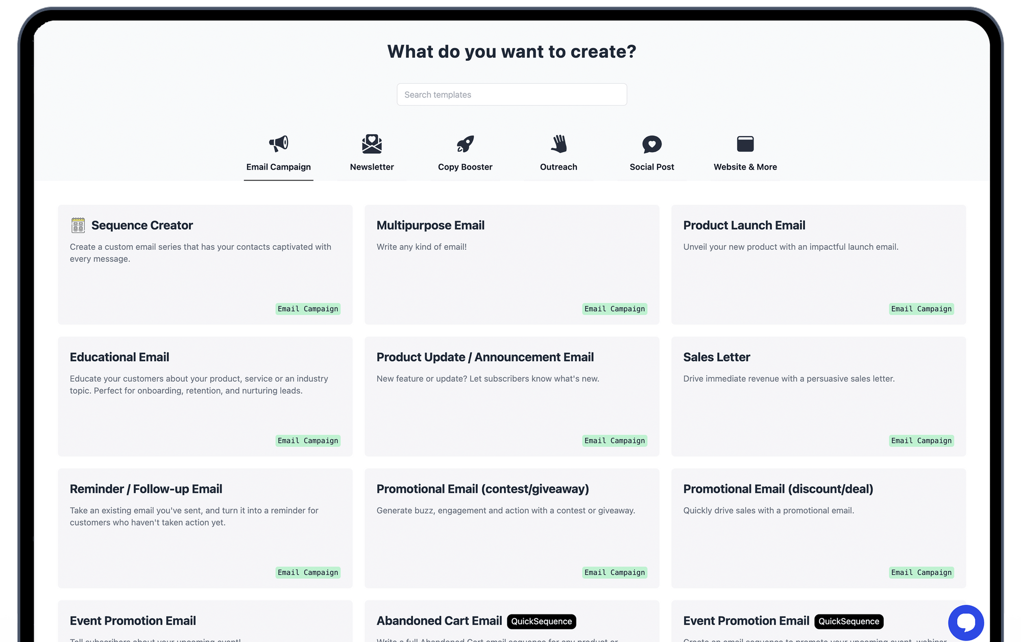 AI Email Generator - Copywriting Templates - Hoppy Copy