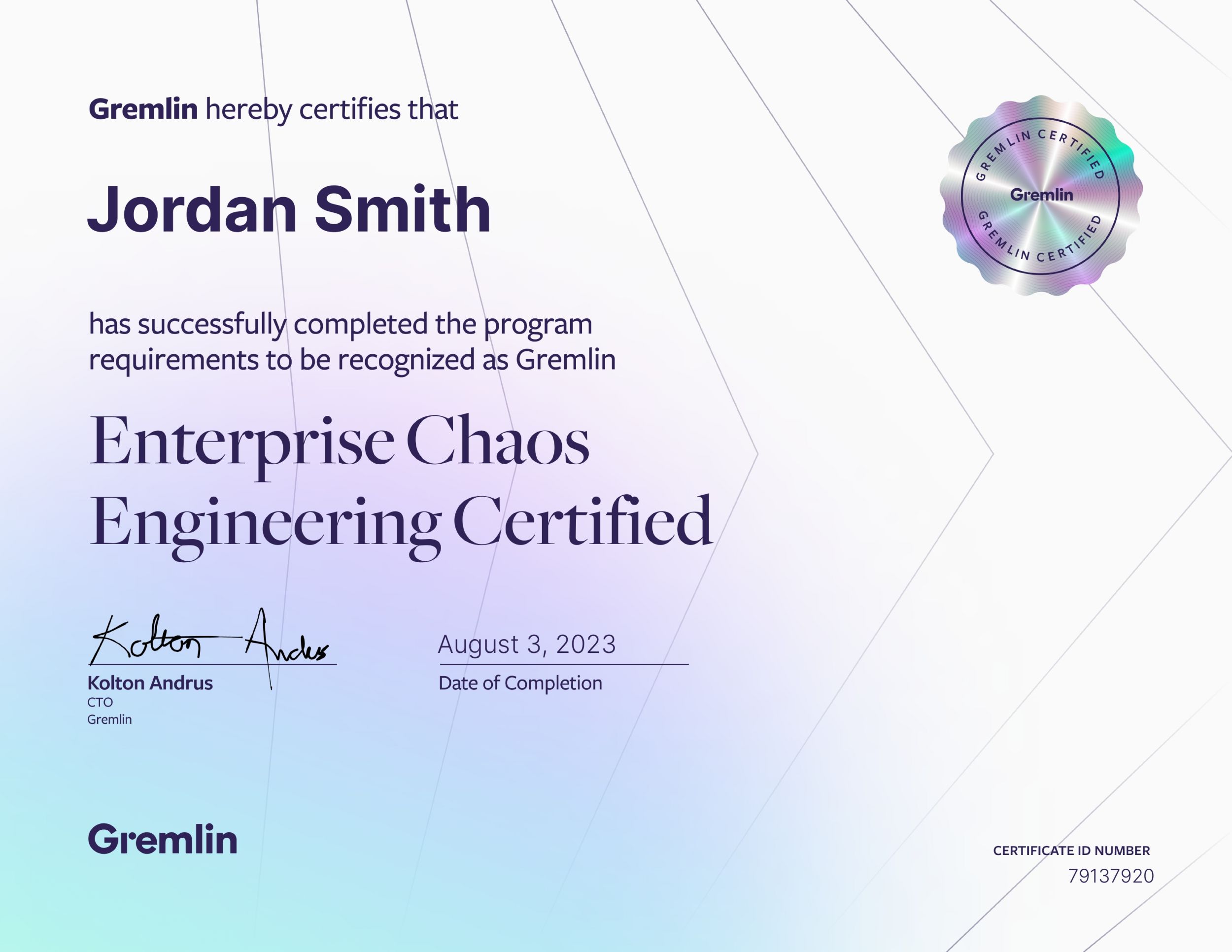 Announcing the Gremlin Enterprise Chaos Engineering Certification ...