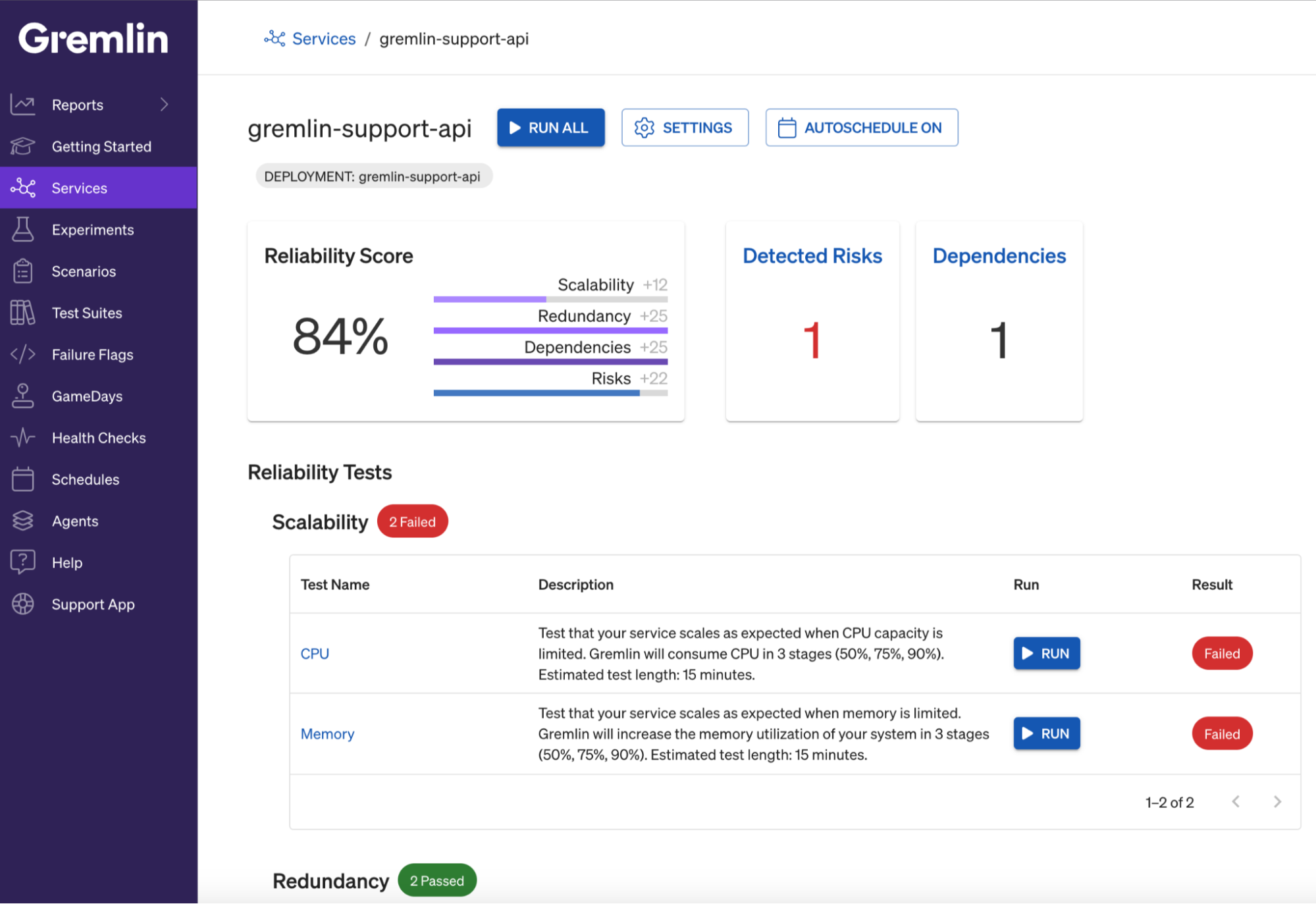 Introducing Custom Reliability Test Suites, Scoring and Dashboards