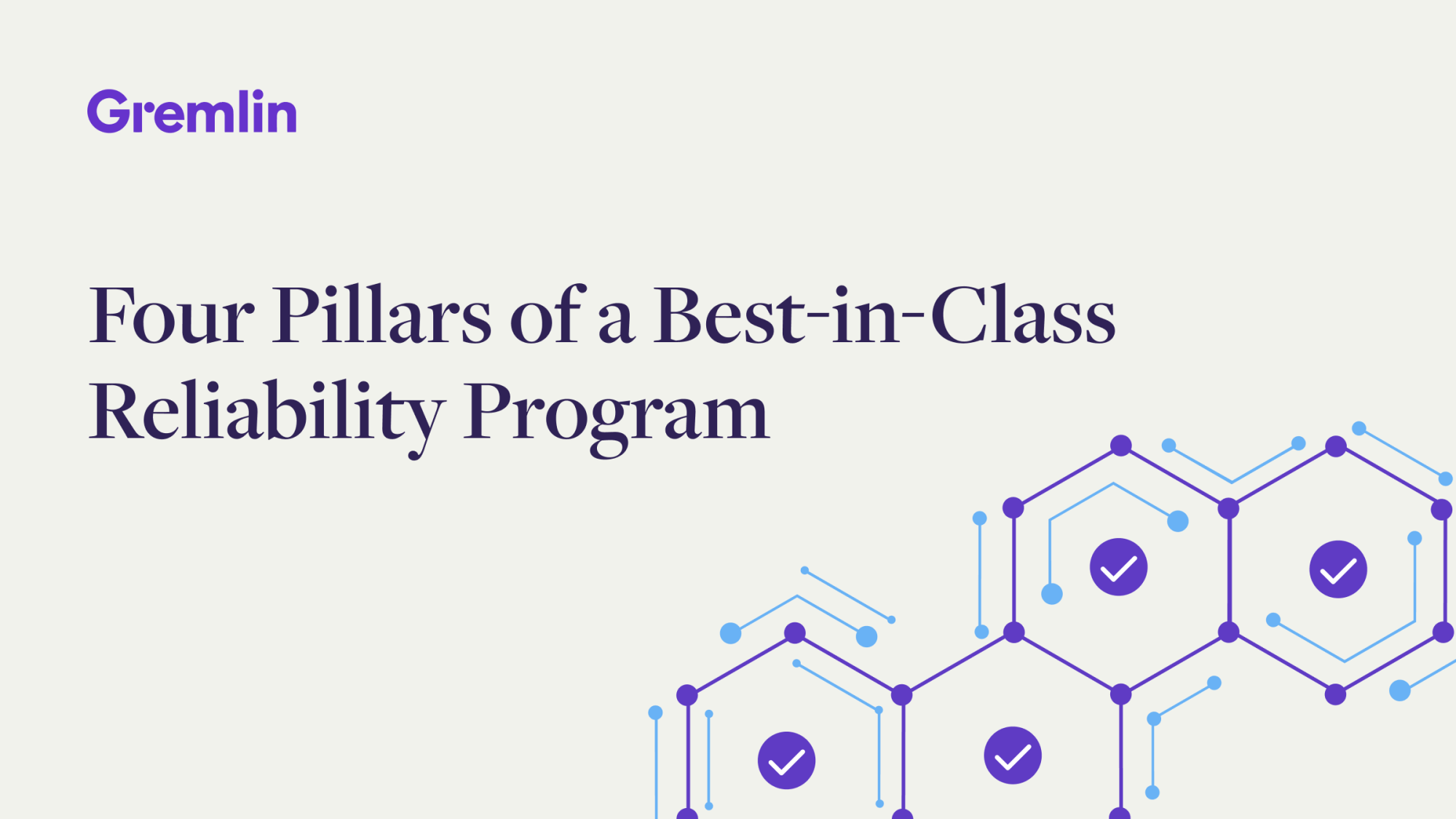 Four pillars of a best-in-class reliability program