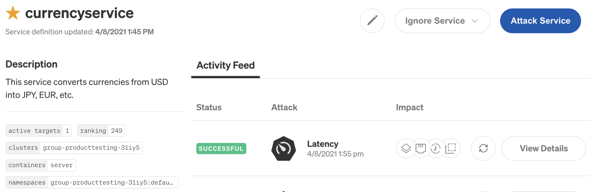 How to run a chaos experiment on a service using Gremlin