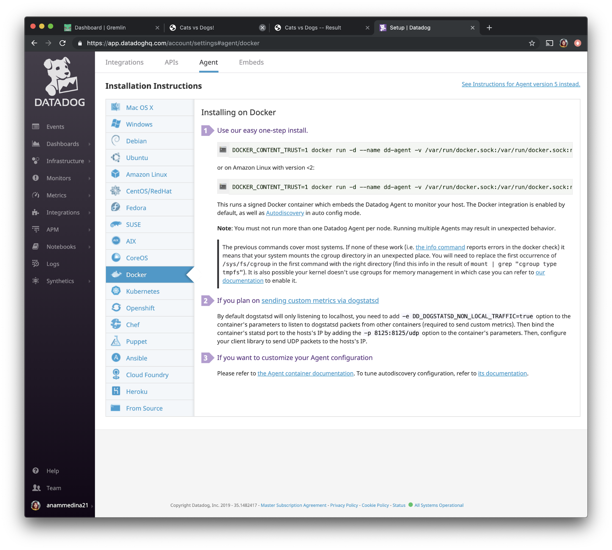Chaos Engineering on Docker Swarm with Gremlin and Datadog