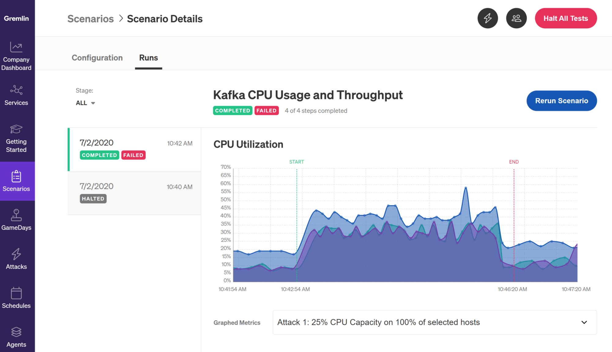 Fault Injection > Scenarios | Gremlin Docs