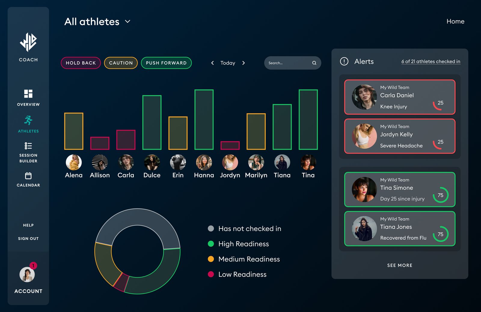 Wild.AI Coach Dashboard